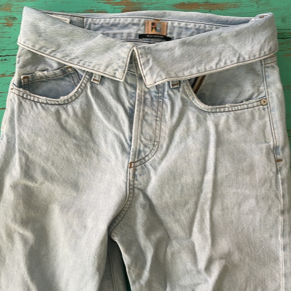 Jean Atelier Flip Top High-Rise Boyfriend Jeans - Gem